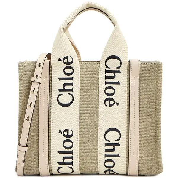 Chloé Woody Small Tote - Beige
