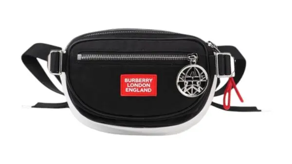 Burberry Econyl Cannon Belt Bag - Black/white/red