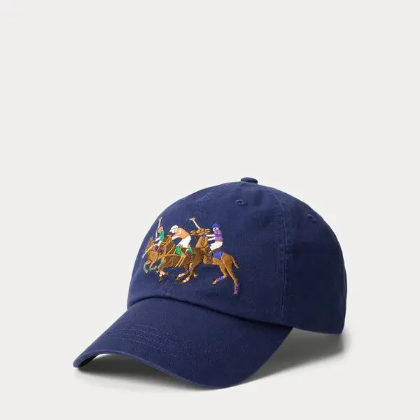 Ralph Lauren Triple-pony Twill Cap - Newport Navy