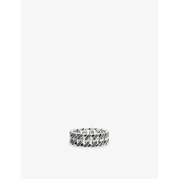 THOMAS SABO Wide-chain Sterling Silver Ring - Black