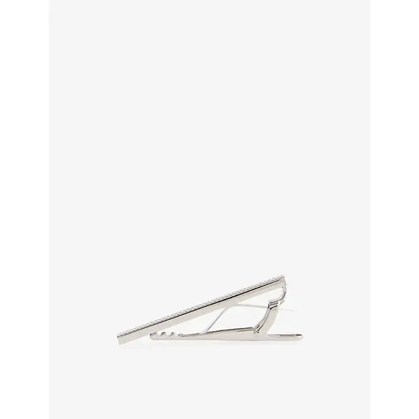 Tateossian Zen Metal Tie Clip - Silver Colour