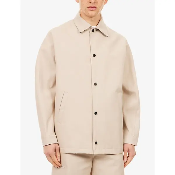 Givenchy Cotton-poplin Jacket With Brand Patch