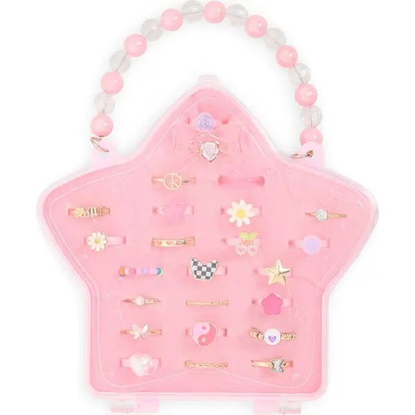 CAPELLI NEW YORK 24-piece Ring Set With Star Case - Pink Multi