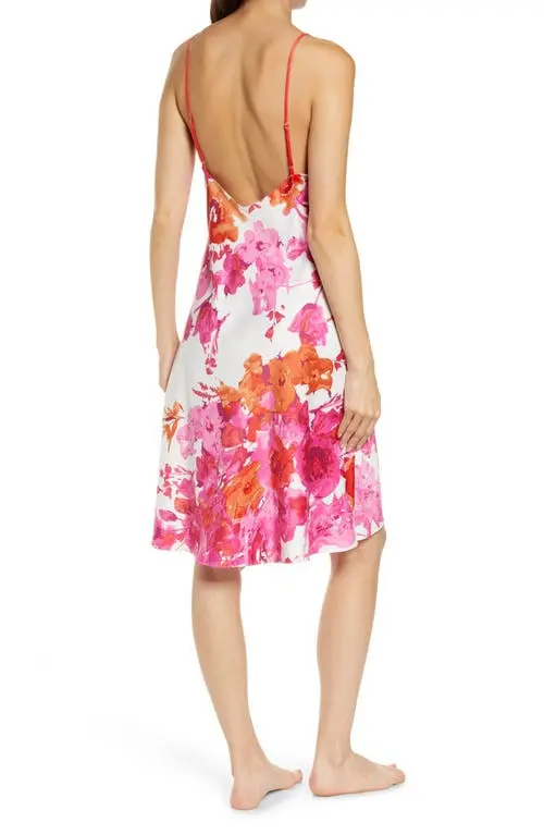 Natori Bloom Floral Satin Chemise