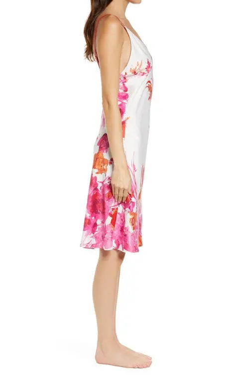 Natori Bloom Floral Satin Chemise