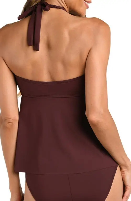 La Blanca Island Flyaway Tankini Top - Java