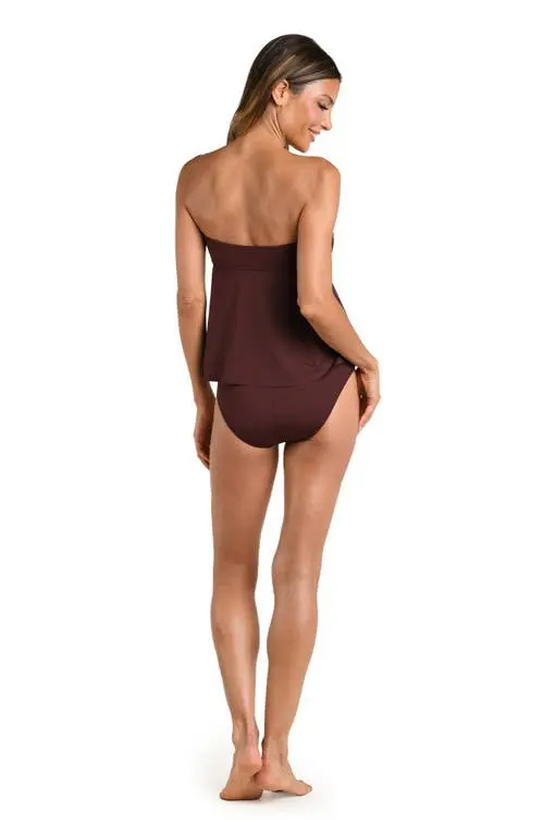 La Blanca Island Flyaway Tankini Top - Java