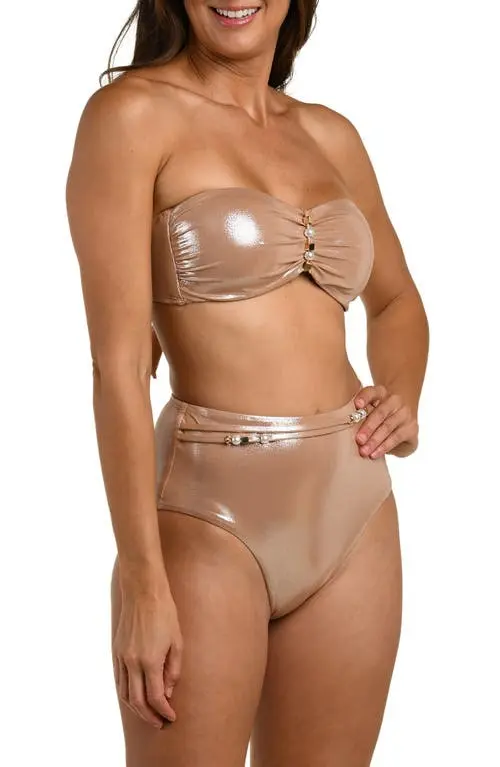 La Blanca Bandeau Bikini Top
