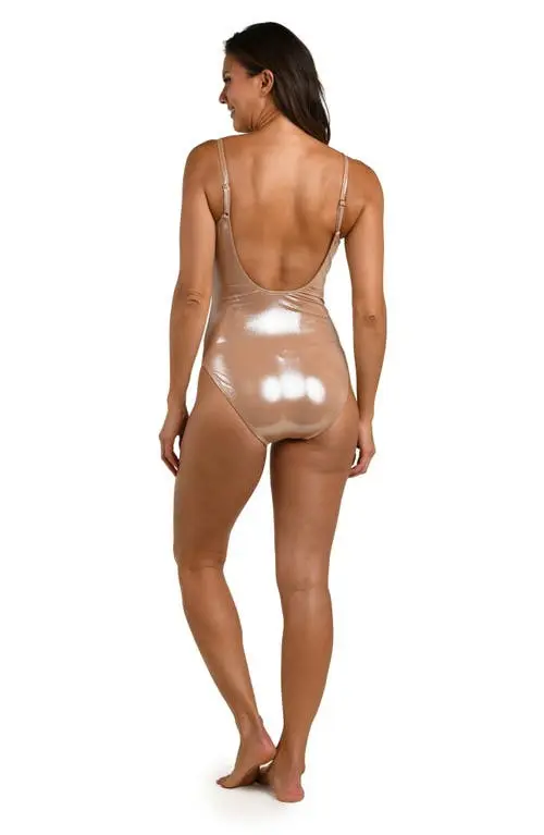 La Blanca Beaded One-piece Swimsuit