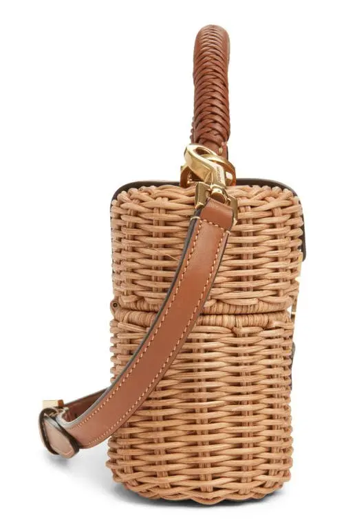 Saint Laurent Gaby Wicker Vanity Bag