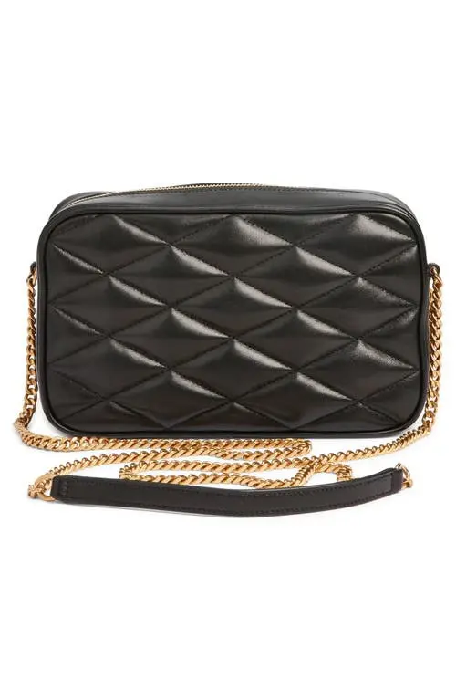 Saint Laurent Gaby Diamond Quilted Leather Camera Bag - Noir