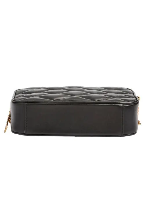 Saint Laurent Gaby Diamond Quilted Leather Camera Bag - Noir