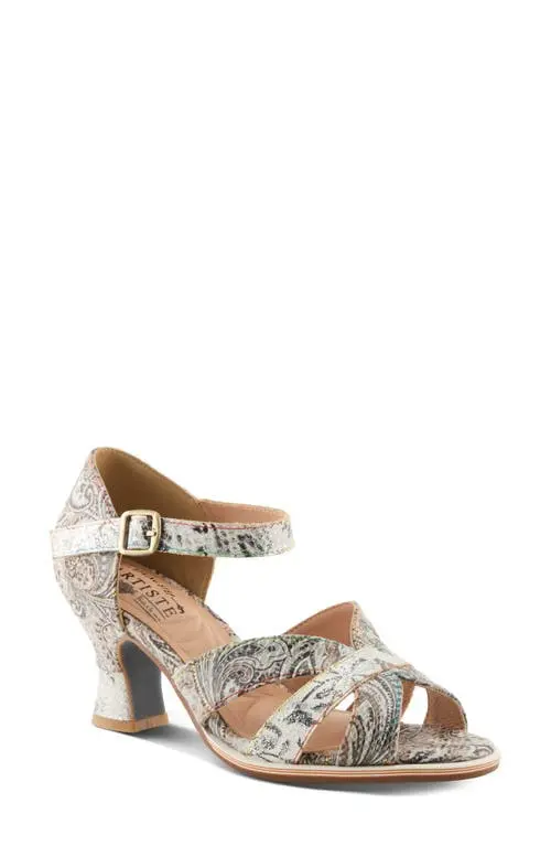 SPRING STEP SHOES Waltz Ankle Strap Sandal - Grey Multi