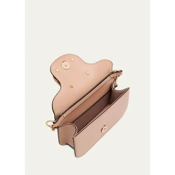 Valentino Garavani Loco Small Shoulder Bag With Jewel Vlogo - Rose