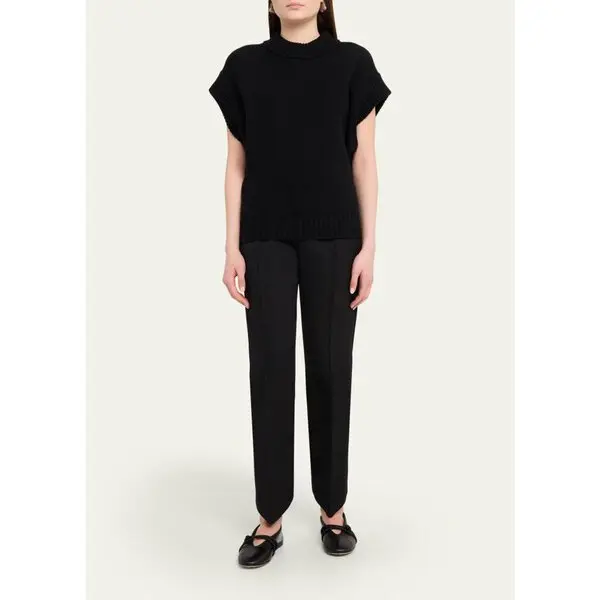 Bottega Veneta Leather Ballerina Flats - Nero