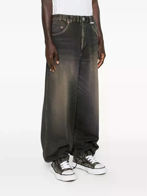 Mihara Yasuhiro Drawstring Wide Leg Jeans