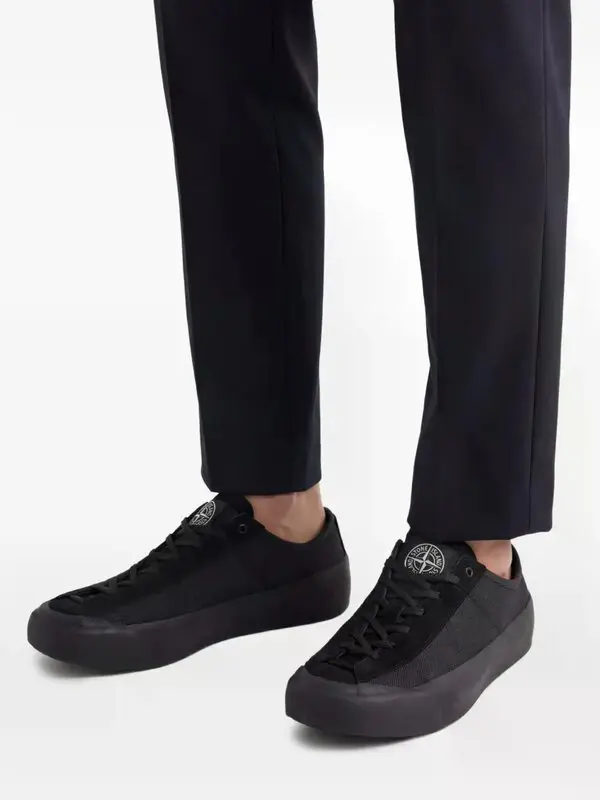 Stone Island Compass-patch Low-top Sneakers