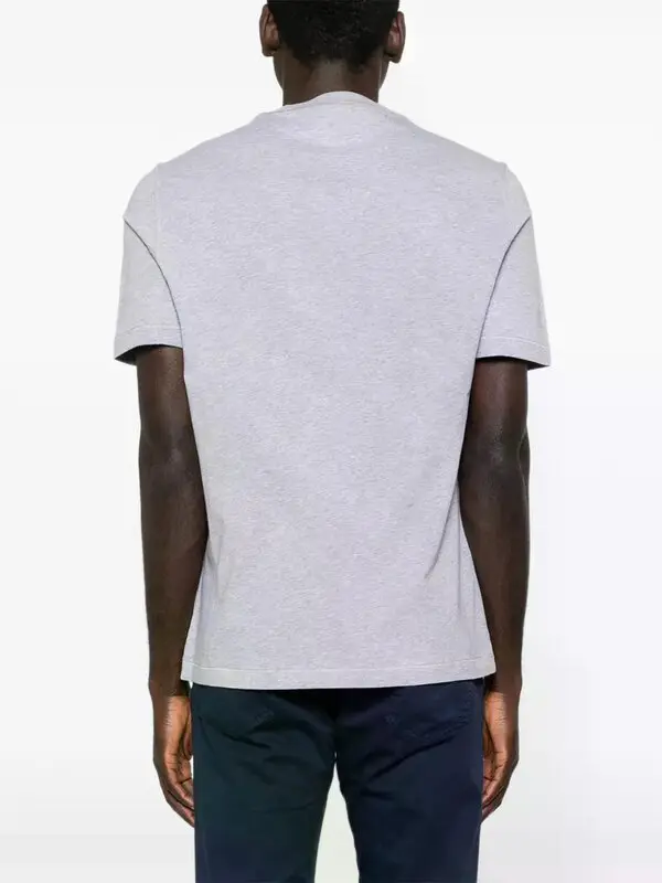 Brunello Cucinelli Ribbed Crew-neck Logo-embroidery T-shirt