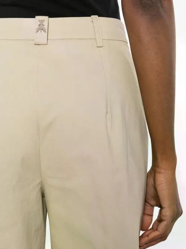 Patrizia Pepe Logo-detail Trousers - Neutrals