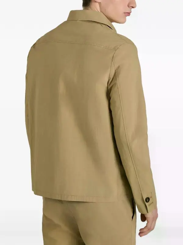 Incotex Teknotela Buttoned Jacket - Neutrals