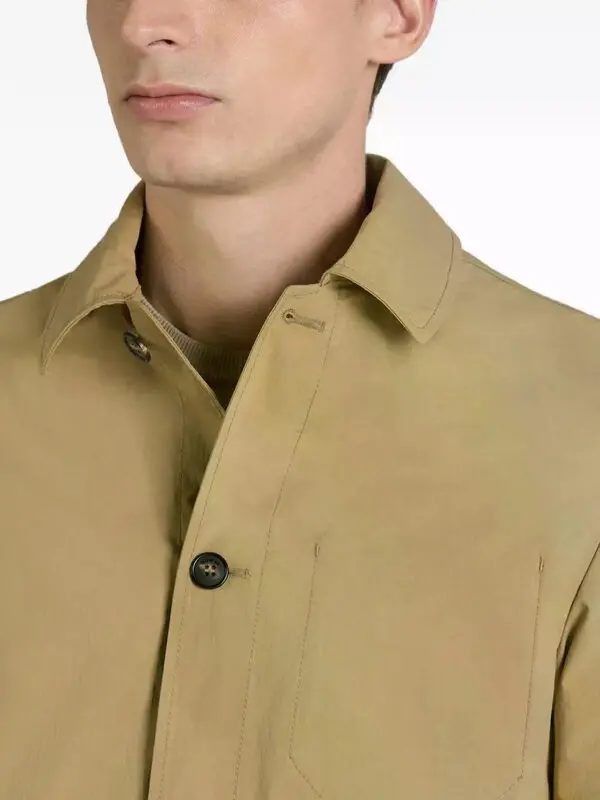 Incotex Teknotela Buttoned Jacket - Neutrals