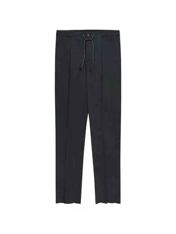 Incotex Seersucker Drawstring Trousers - Grey