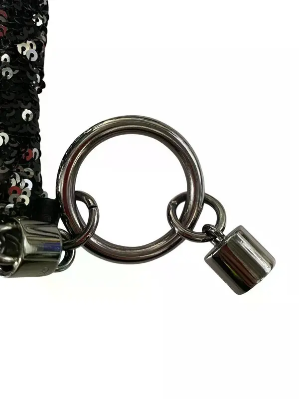 JIMMY CHOO Callie Sequin Chain Tote Bag