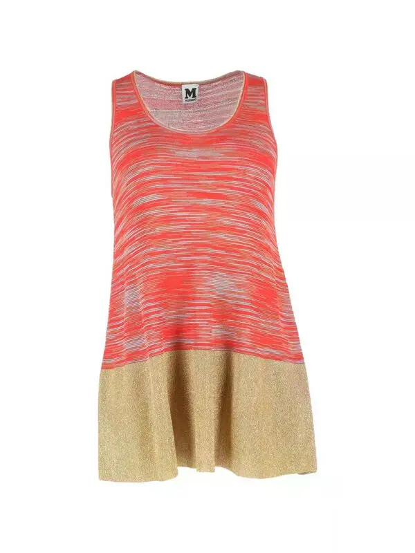 Missoni Ribbed Knit Sleeveless Scoop Neck Top