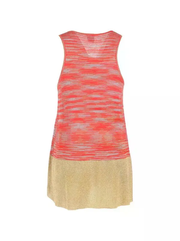 Missoni Ribbed Knit Sleeveless Scoop Neck Top