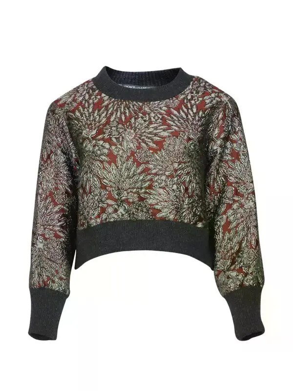 Dolce & Gabbana Brocade Floral Sweatshirt
