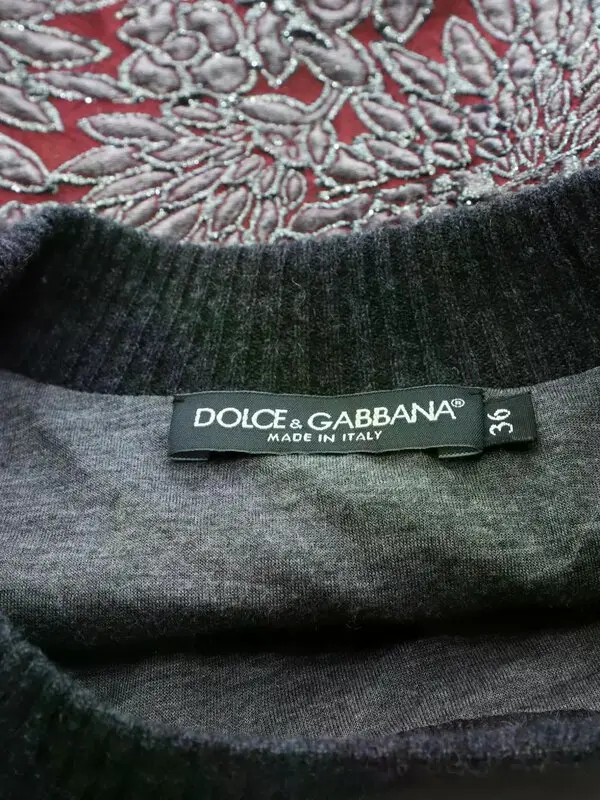Dolce & Gabbana Brocade Floral Sweatshirt