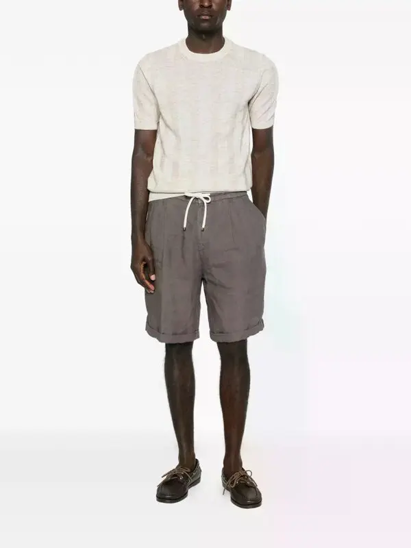 Brunello Cucinelli Ribbed Knit Short-sleeve T-shirt
