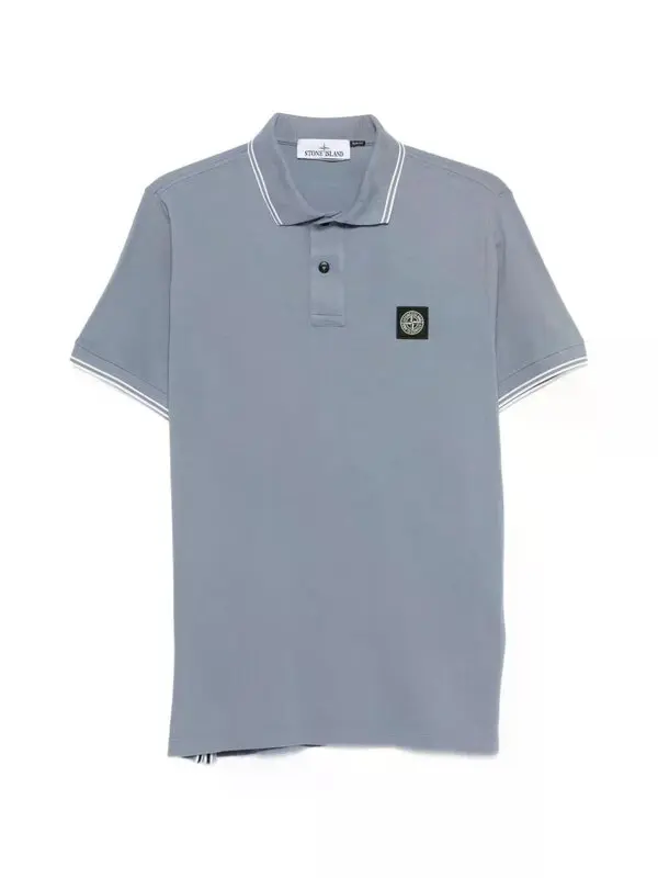 Stone Island Short-sleeve Polo Shirt - Blue