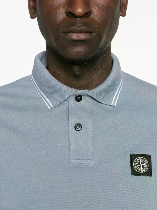 Stone Island Short-sleeve Polo Shirt - Blue