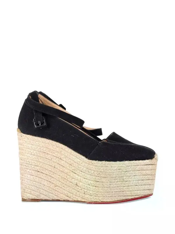 CHRISTIAN LOUBOUTIN Dehia Platform Wedge Espadrilles