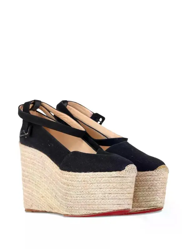 CHRISTIAN LOUBOUTIN Dehia Platform Wedge Espadrilles