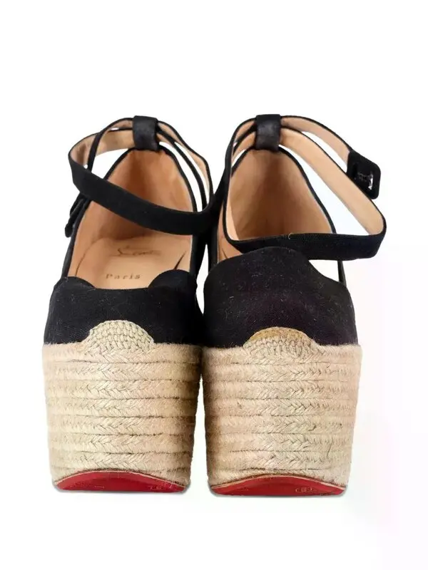 CHRISTIAN LOUBOUTIN Dehia Platform Wedge Espadrilles