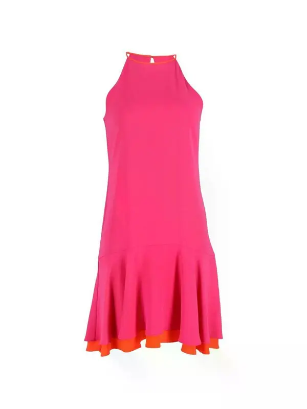 Diane Von Furstenberg Vintage Halter-neck Layered Dress