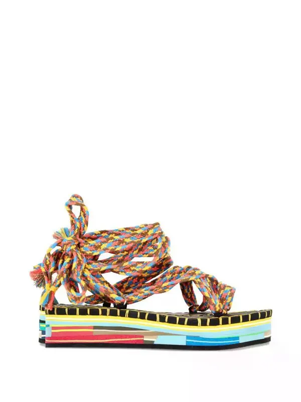 Chloé Tie-up Platform Sandals