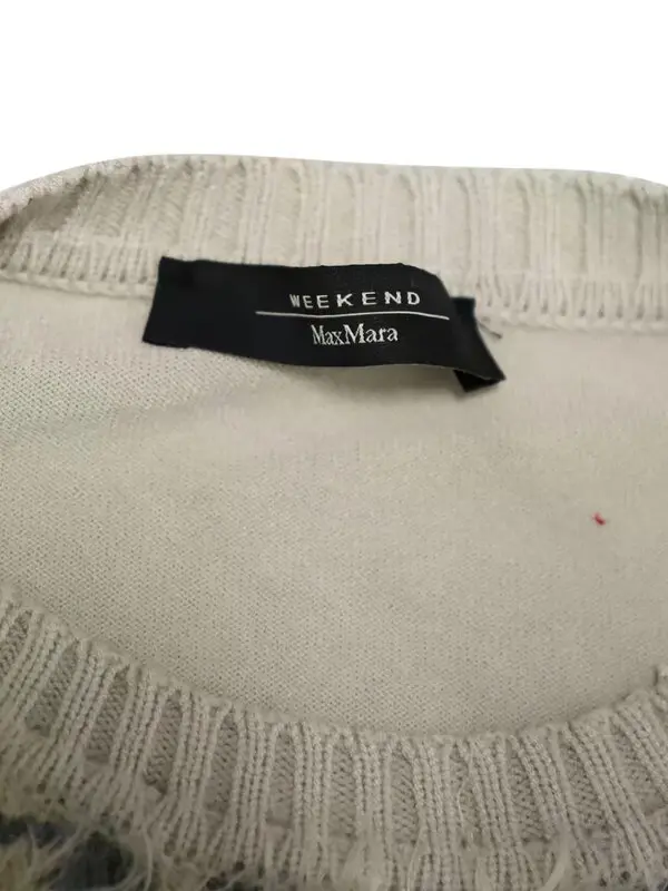 Max Mara Paneled Crew-neck Sweater