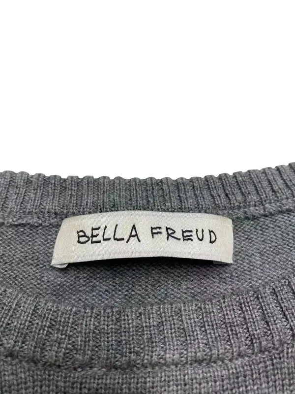 Bella Freud Embroidered Crew-neck Sweater