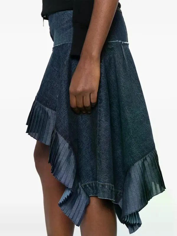 Sacai Asymmetric Denim Skirt - Blue