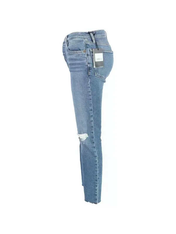 RE/DONE Distressed-effect Slim-cut Jeans