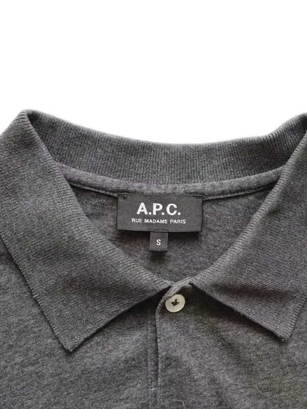 A.p.c. Logo Embroidered Polo Shirt