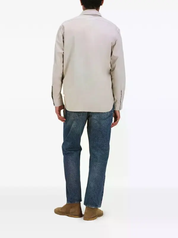 FORTELA Patch-pocket Work Shirt - Neutrals