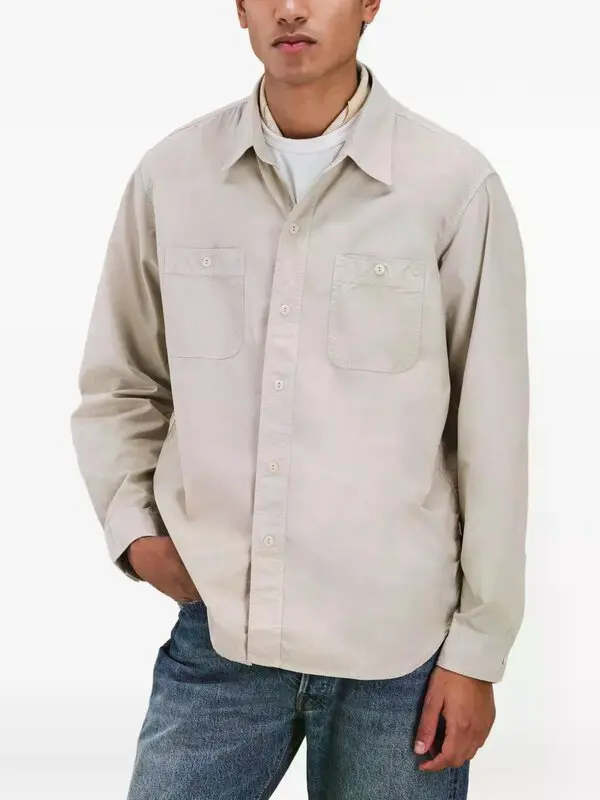 FORTELA Patch-pocket Work Shirt - Neutrals