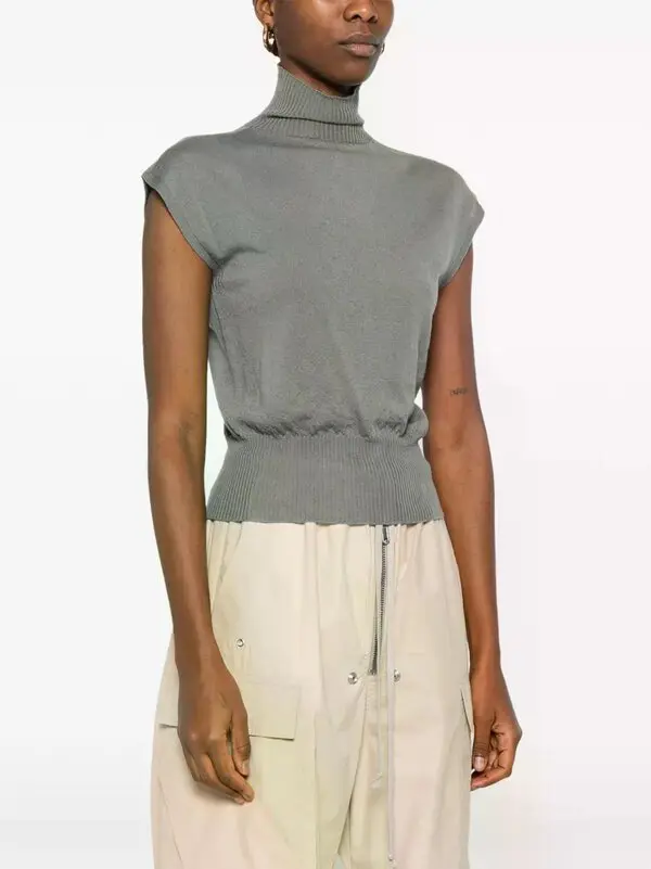 Rick Owens Sleeveless Turtleneck Top