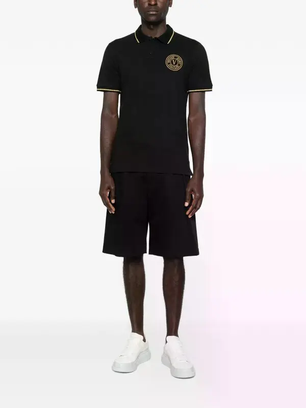 Versace Logo-appliqué Polo Shirt