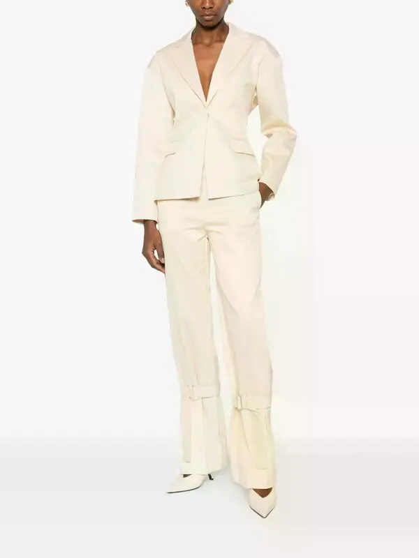 Patrizia Pepe Strap Cotton Trousers