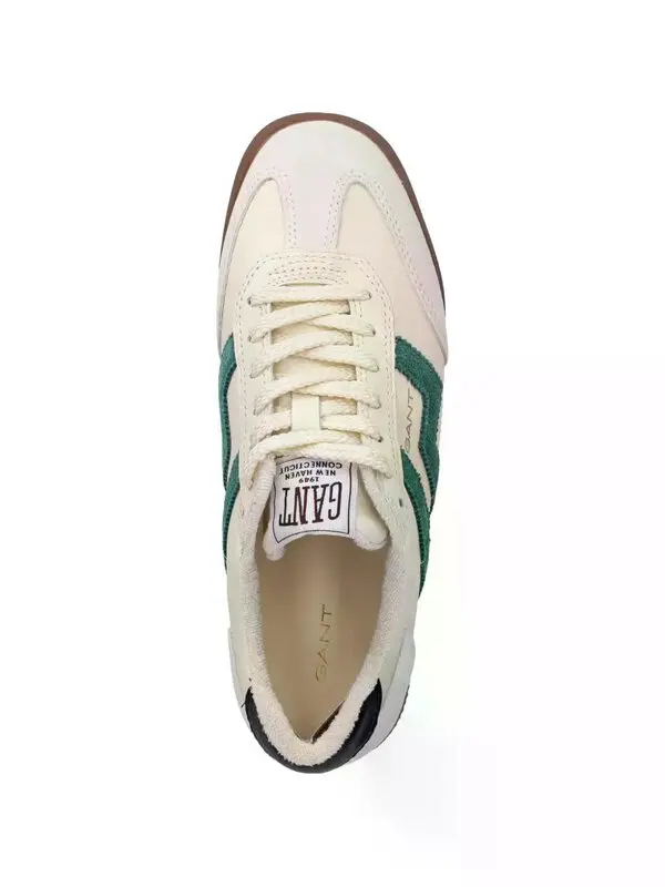 Gant Beylana Wavy-stripe Sneakers - Neutrals